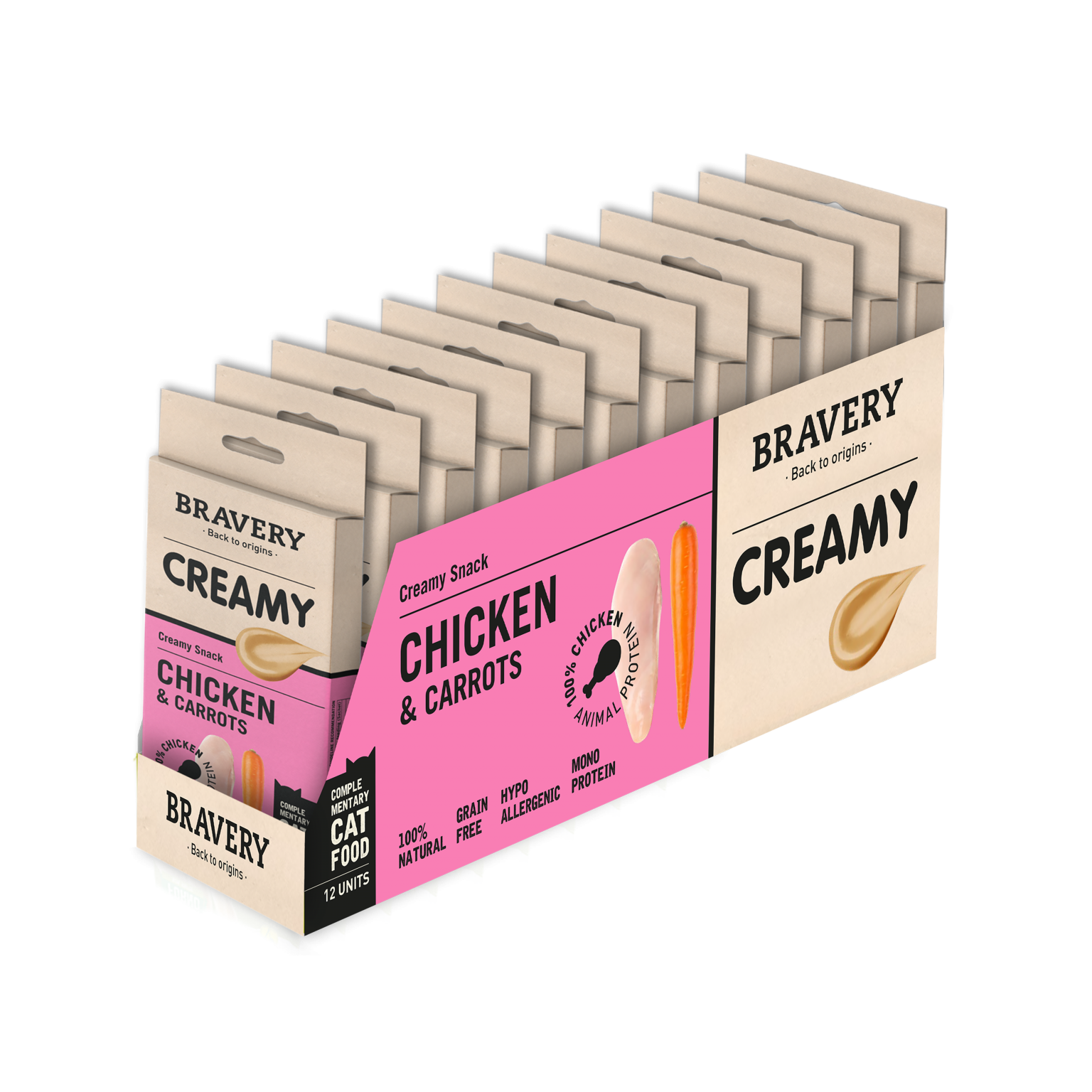 Crema de pechuga de pollo para gatos - Bravery